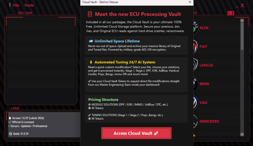 DaVinci Deluxe - Professional ECU Chiptuning Software